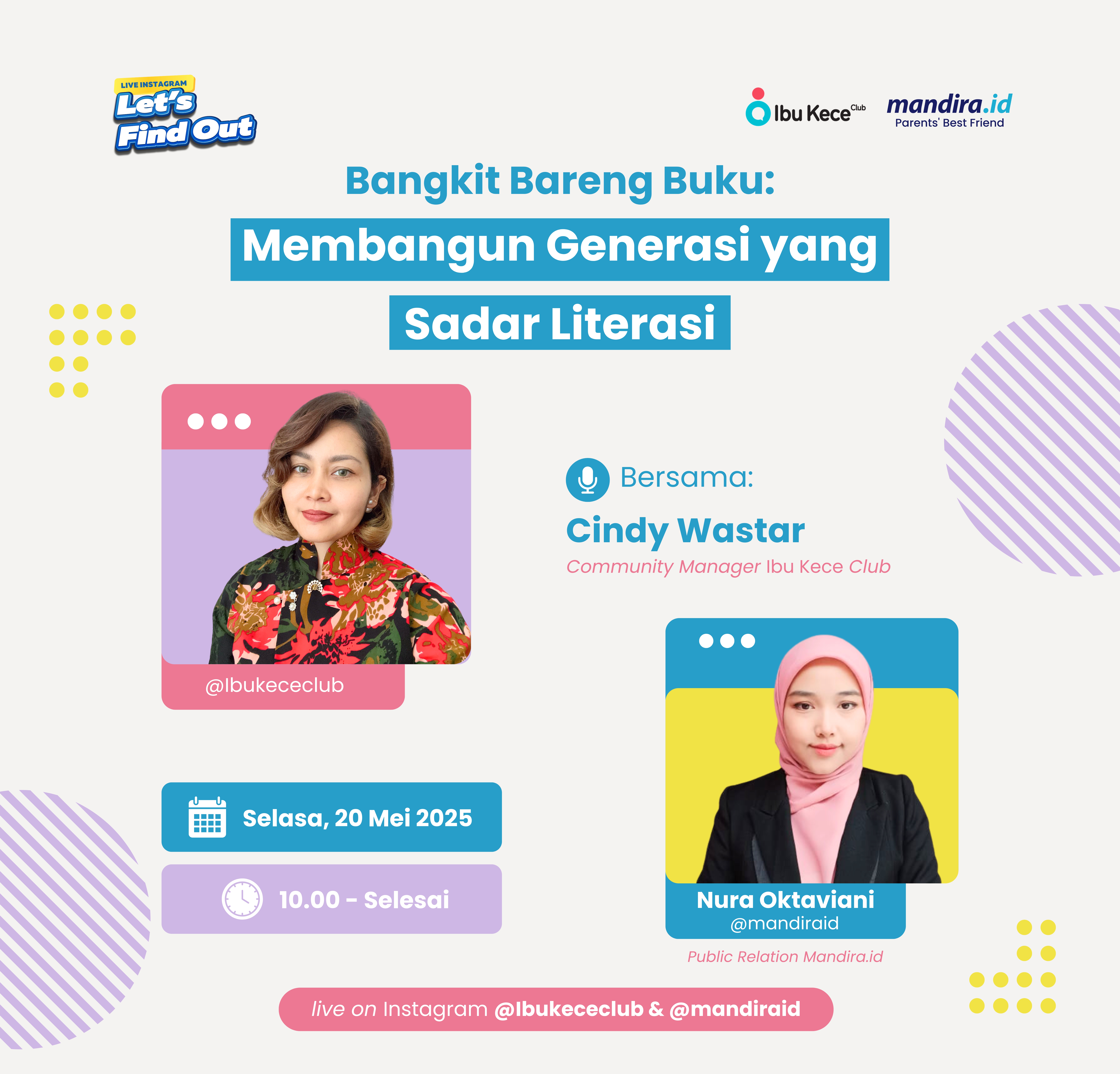Ig Live Mandira.id x Ibu Kece : Bangkit Bersama Buku “Membangun ...