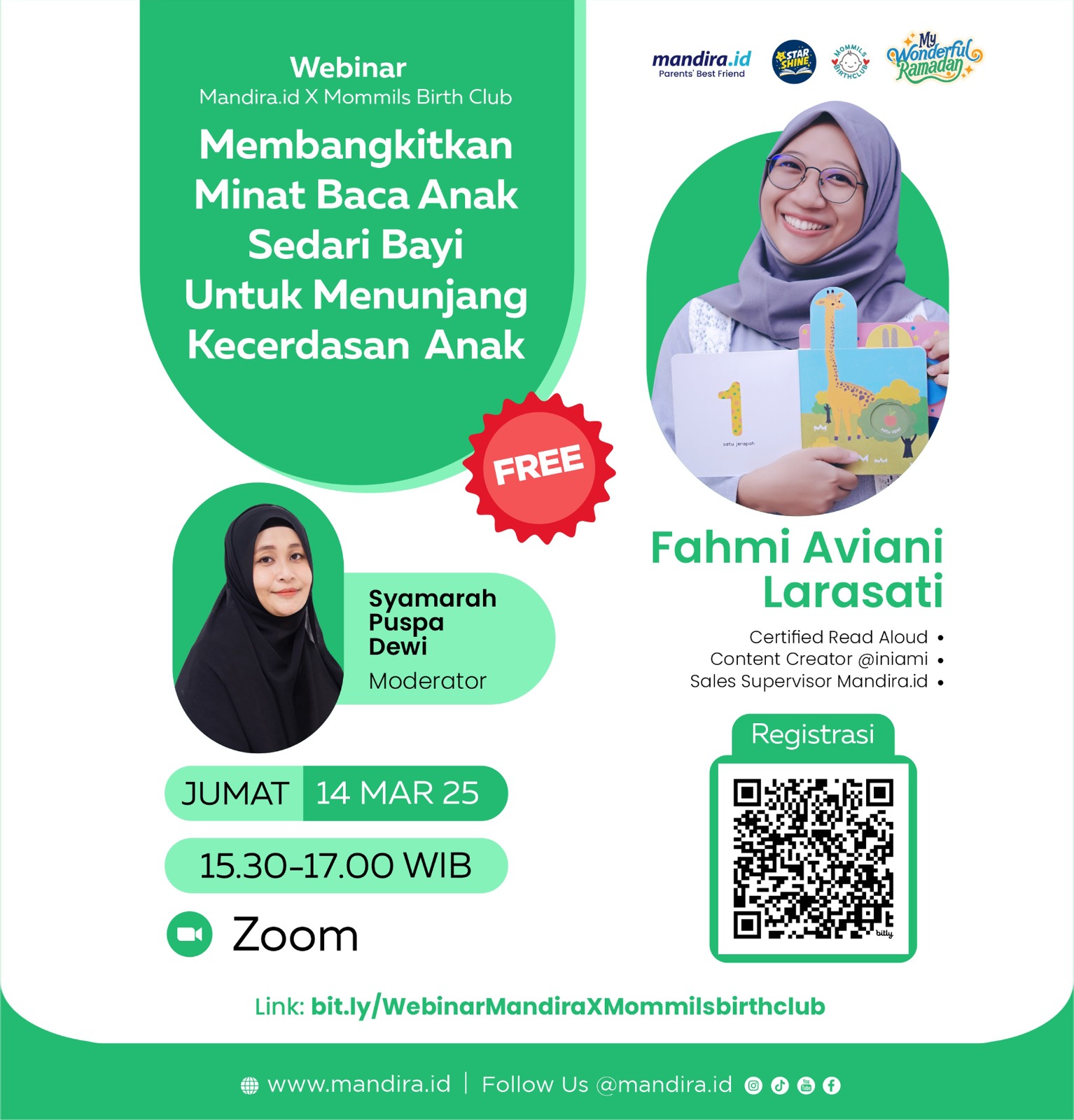 Webinar Mandira.id x Mommils Birth Club: Membangkitkan Minat Baca Anak Sedari Bayi untuk ...